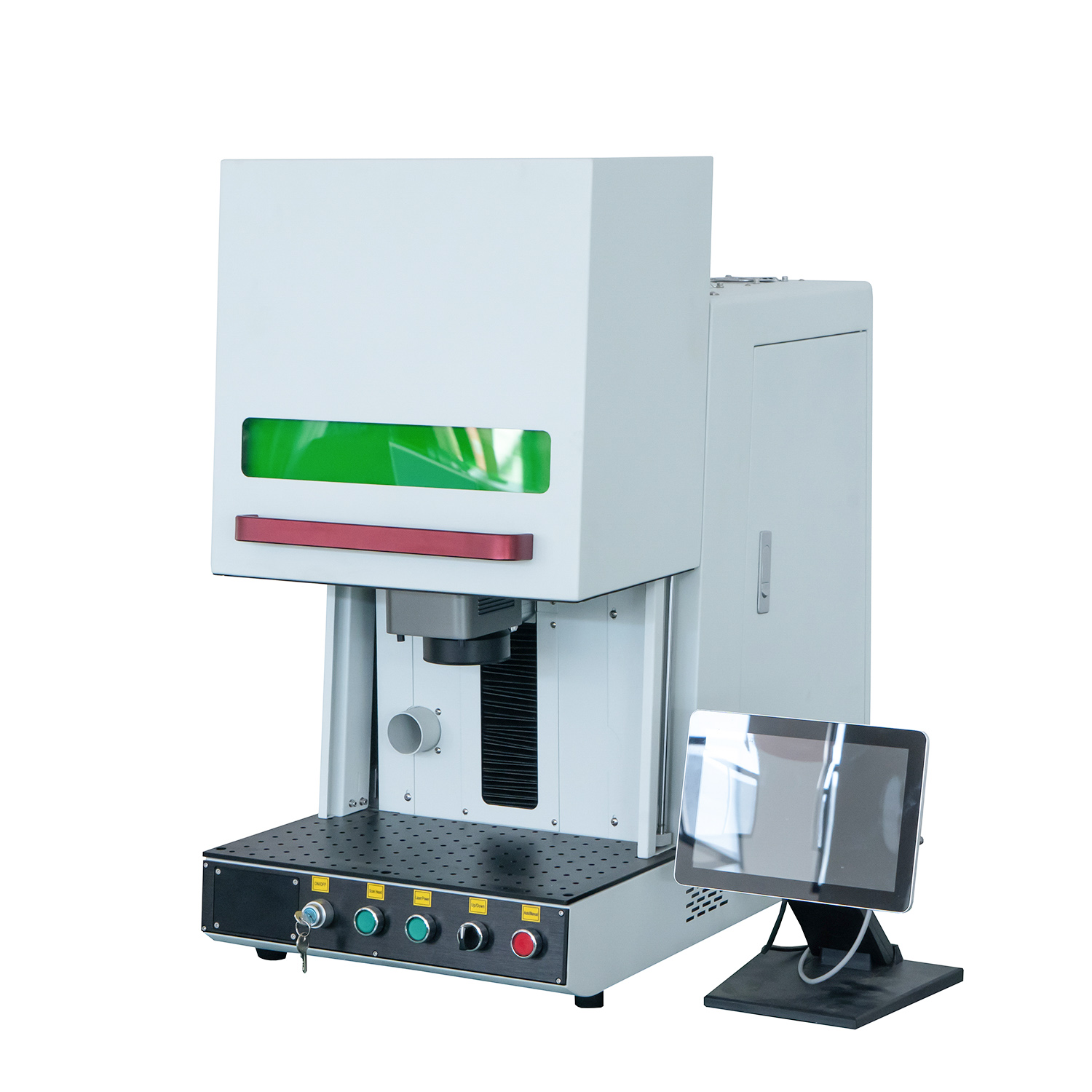 Full Enclosed Automatic Door 20w 30w 50w 60w 80w 100w JPT MOPA Fiber ...